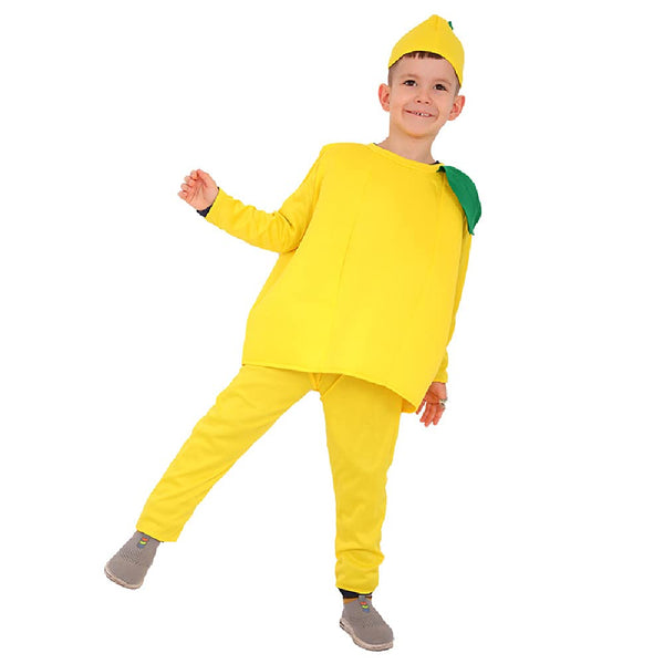 Yellow lemon costume,new children's one-piece,cosplay cute cartoon sta – quenny.us