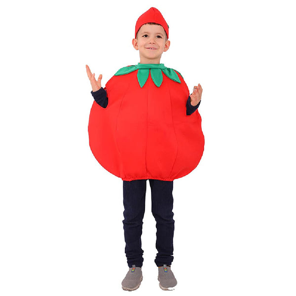 children's tomato shaped costume,children's vegetable costume,Hallowee – quenny.us
