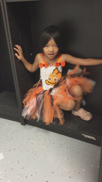 Halloween clownfish Nemo costumes,girls' Finding Nemo costume,children – quenny.us